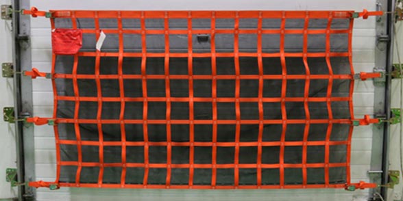 Post Mounted Loading Dock Safety Net Lineup
