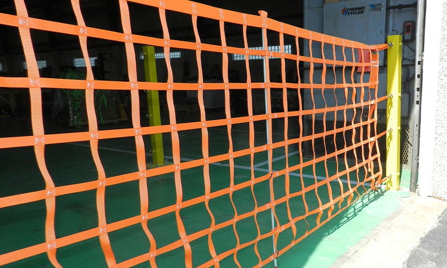In-Ground Post Mounted Loading Dock Safety Net
